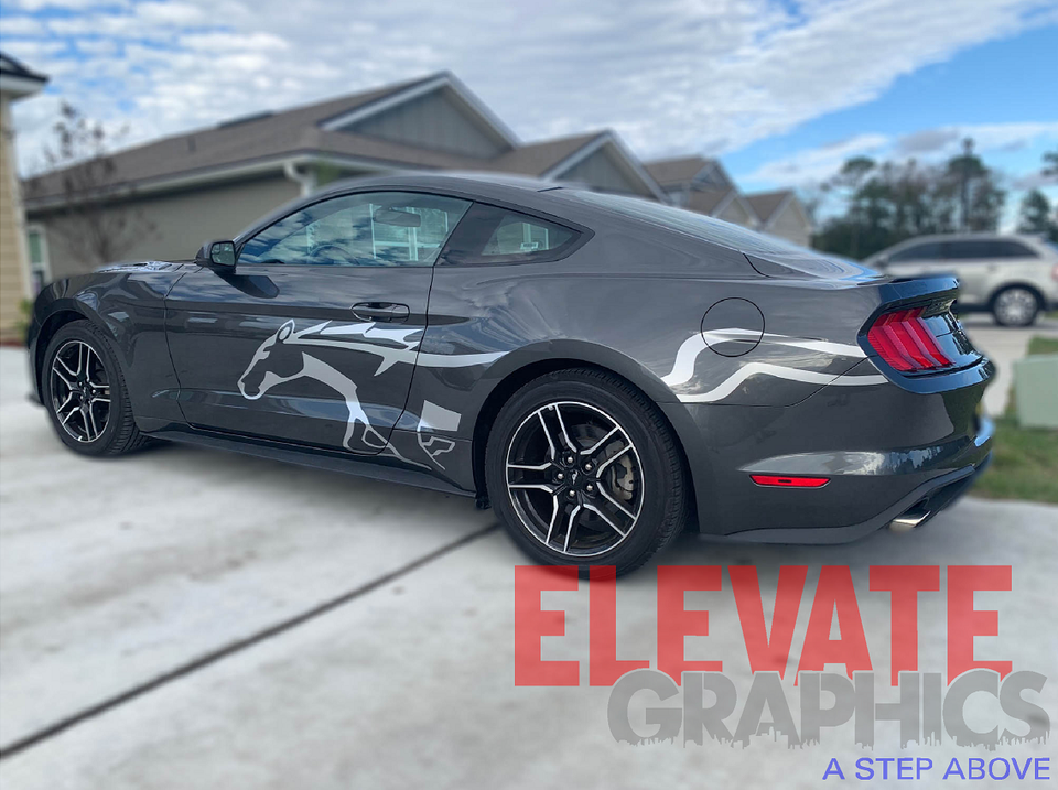 Fits Ford Mustang Decals Side Freedom Vinyl Stripes Graphics Stickers ...