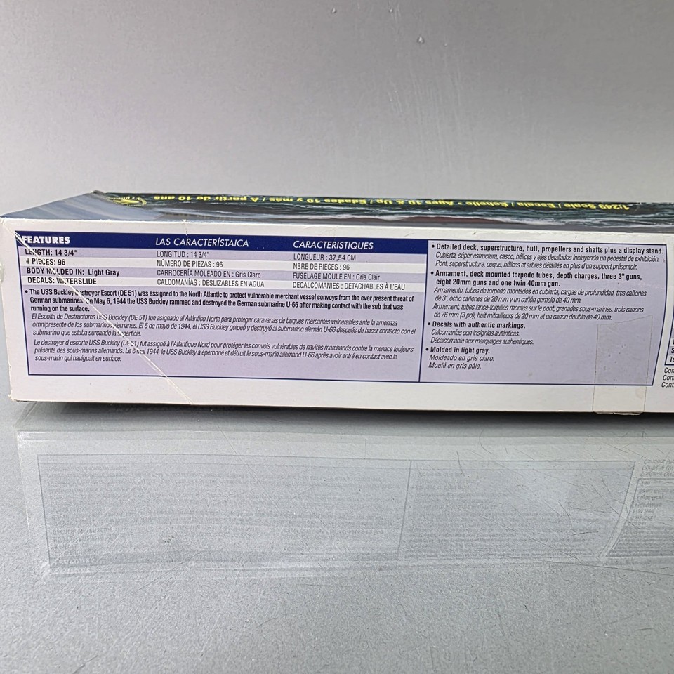 Revell 85-3013 1:249 USS Buckley Destroyer Escort Model Kit & Toms ...