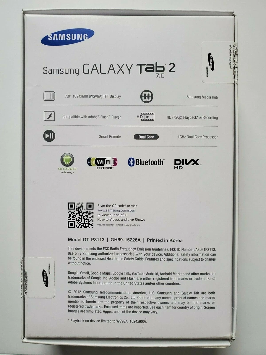 Samsung Galaxy Tab 2 Box