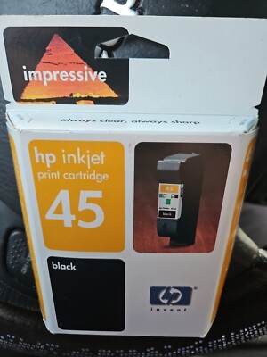 Genuine HP 45 Inkjet Ink Cartridge Black hp 51645a Sealed Expired 06/ ...