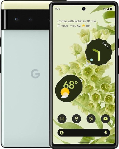 Google Pixel 6 GB7N6 Unlocked 128GB Sorta Seafoam A Medium Burn | eBay