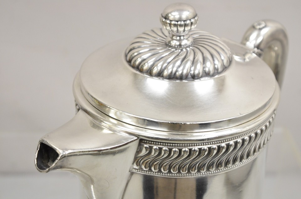 Antique Victorian US Navy International Silver Ice Water Pitcher w ...