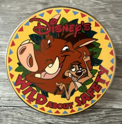 Disney's Wild About Safety Logo Pin with Timon & Pumba - Pin Pics 22532 ...