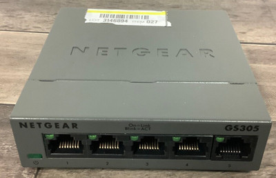NETGEAR 5-Port Gigabit Ethernet Switch GS305 | eBay