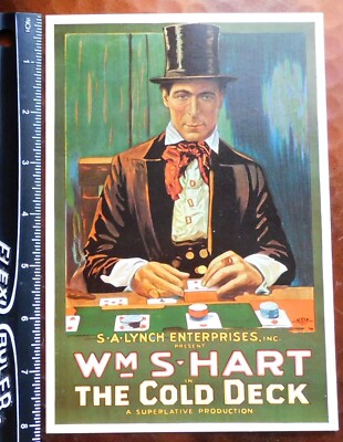 Vintage 1971 Wm S. Hart in Silent Western "The Cold Deck" Movie ...