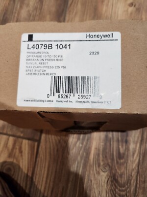 HONEYWELL L4079B1041 PRESSURETROL BREAKS ON PRESSURE RISE 10-150PSI ...