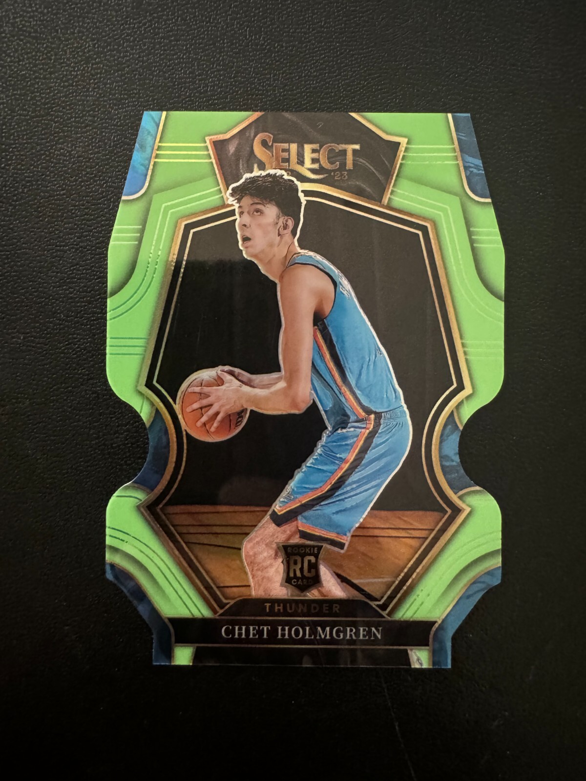 2022 Panini Select Chet Holmgren Neon Green Prizm Die-Cut Rookie SP /49 ...