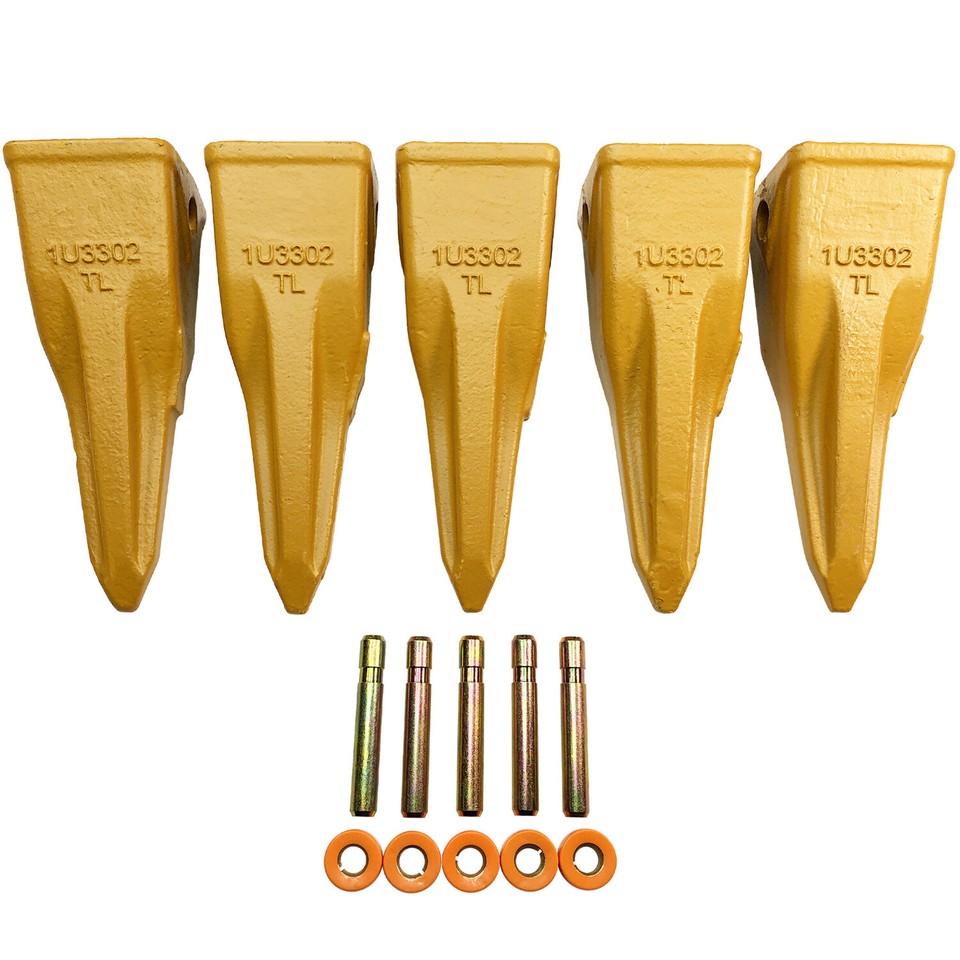 1U3302TL Cat Bucket Teeth Caterpillars J300 Bucket Rock Tooth with Pins ...
