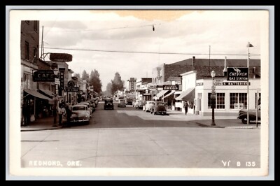 Rppc, REDMOND OREGON, DESCHUTES COUNTY, Signs, CHEVERON GAS, Downtown ...