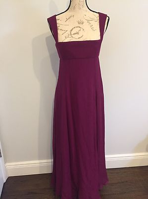 Yves Saint Laurent Authentic Edition Soir Purple Silk Evening Gown Size ...