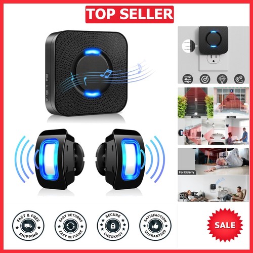 Adjustable Wireless Motion Detector Alarm with 110 dB Alert for Home ...