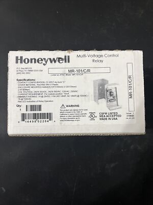Honeywell MR-101/C/R Multi Voltage Control Relay SPDT, Metal Enclosure ...