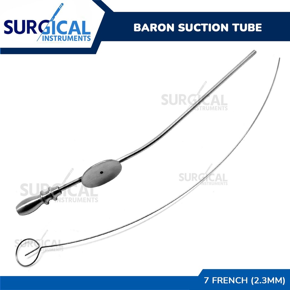 BARON Suction Tube 7 Fr. (2.3 mm) Surgical Instruments Stainless German ...