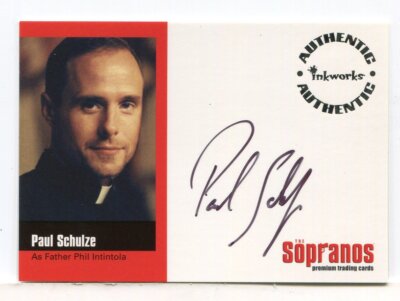 Sopranos Season One Paul Schulze as Father Phil Intintola Autograph ...