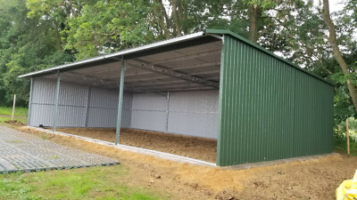 Carport Garage 33x17ft Shelter Shed Farm Building Steel Tractor Storage ...