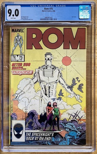 Rom #75 CGC 9.0 Final Issue of Series Marvel 1986 | eBay