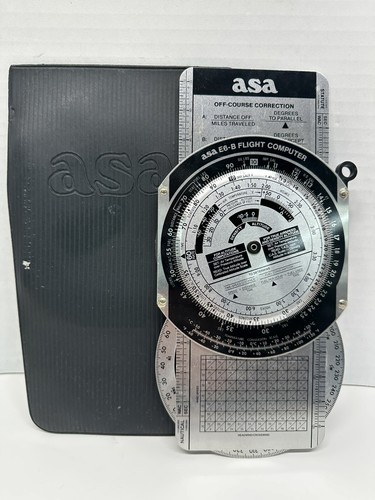 ASA Aviation E6-B Metal Flight Computer ASA-E6B Aluminium SLIDING ...