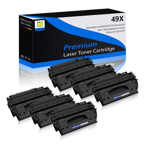 6PK Q5949X 49X Black High Yield Toner Cartridge Compatible for HP 1320 ...