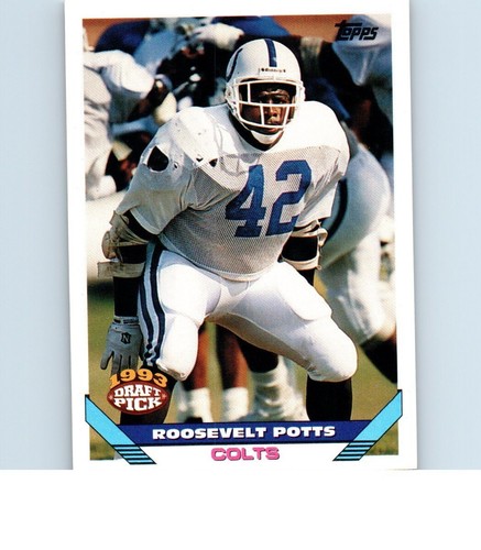 Roosevelt Potts 551 Colts 1993 Topps NFL Football Trading Card | eBay