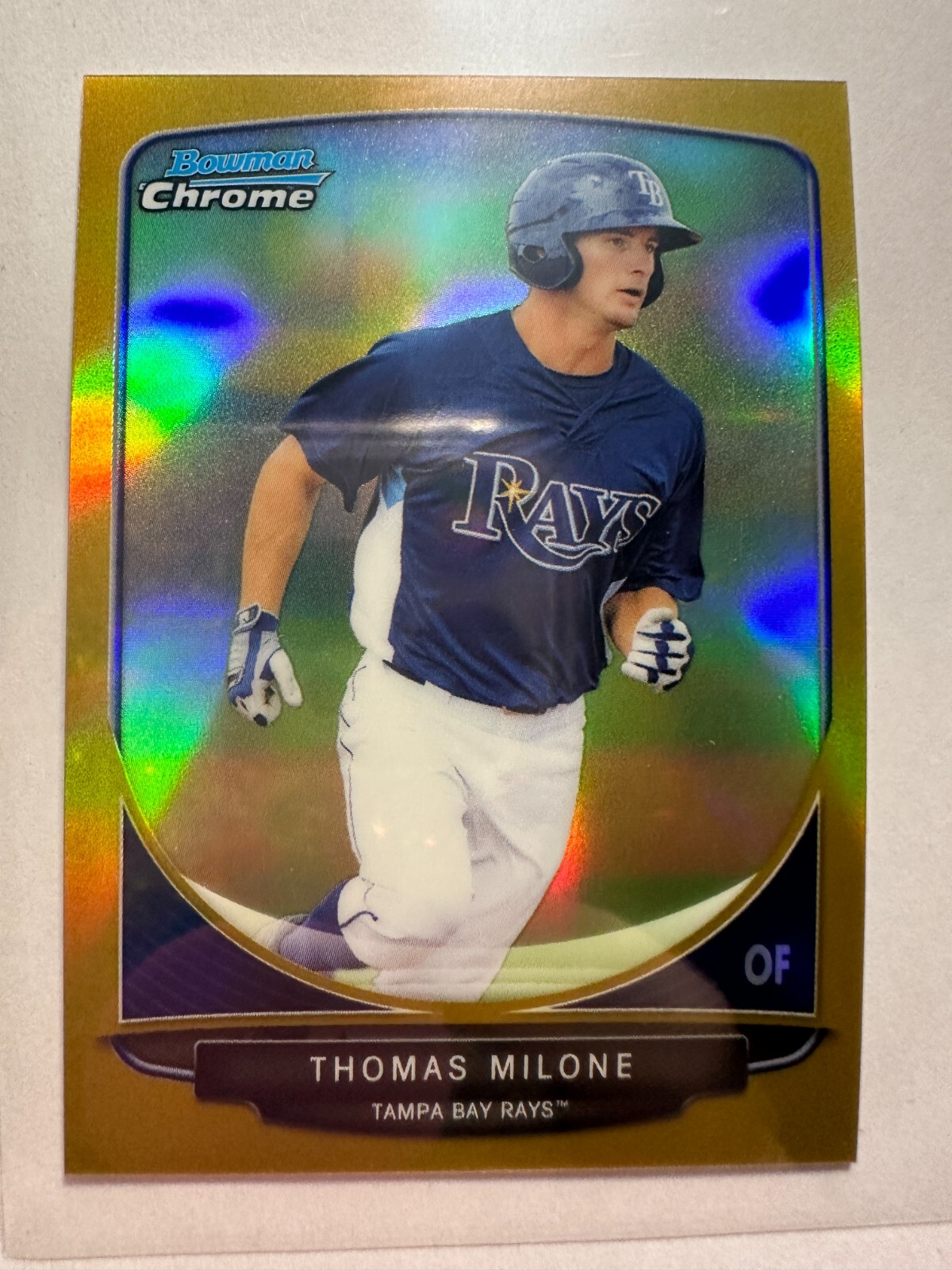 K54,459 - 2013 Bowman Chrome Mini Gold Refractors #295 Thomas Milone ...