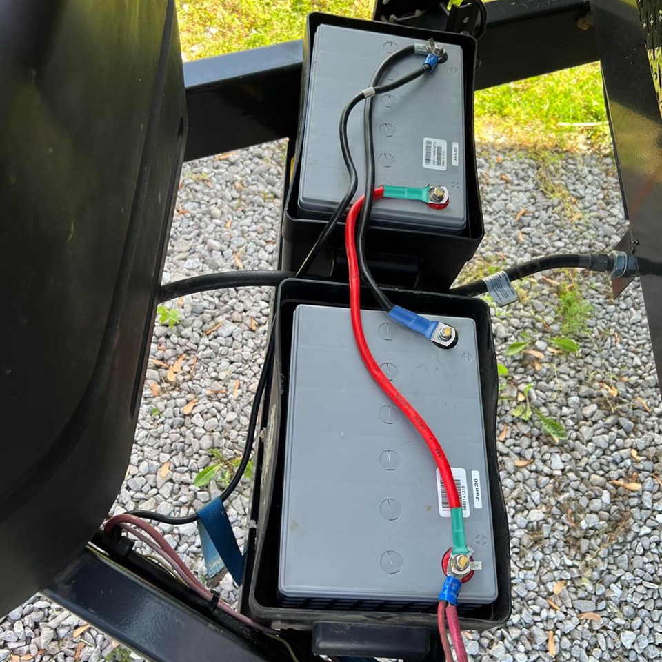 6AWG Battery Cables Set, 12V 30cm/12in w/ 3/8" Terminals for Inverter ...