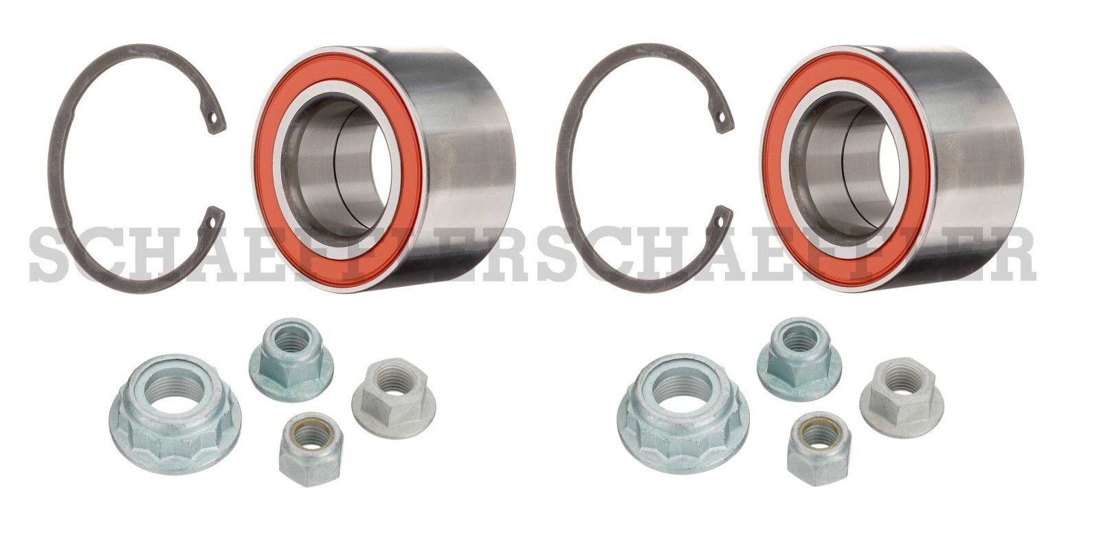 FAG Pair Set of 2 Rear Wheel Bearings for Audi TT Quattro Volkswagen ...