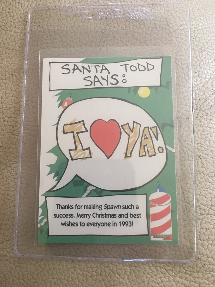 1993 Image Comics Todd McFarlane's Santa Todd Card #NNO VERY RARE ...