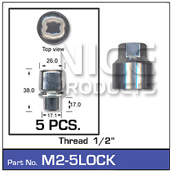 NICE PRODUCTS Lock Nuts (set of 5) M2-5LOCK M2-5LOCK | eBay Australia