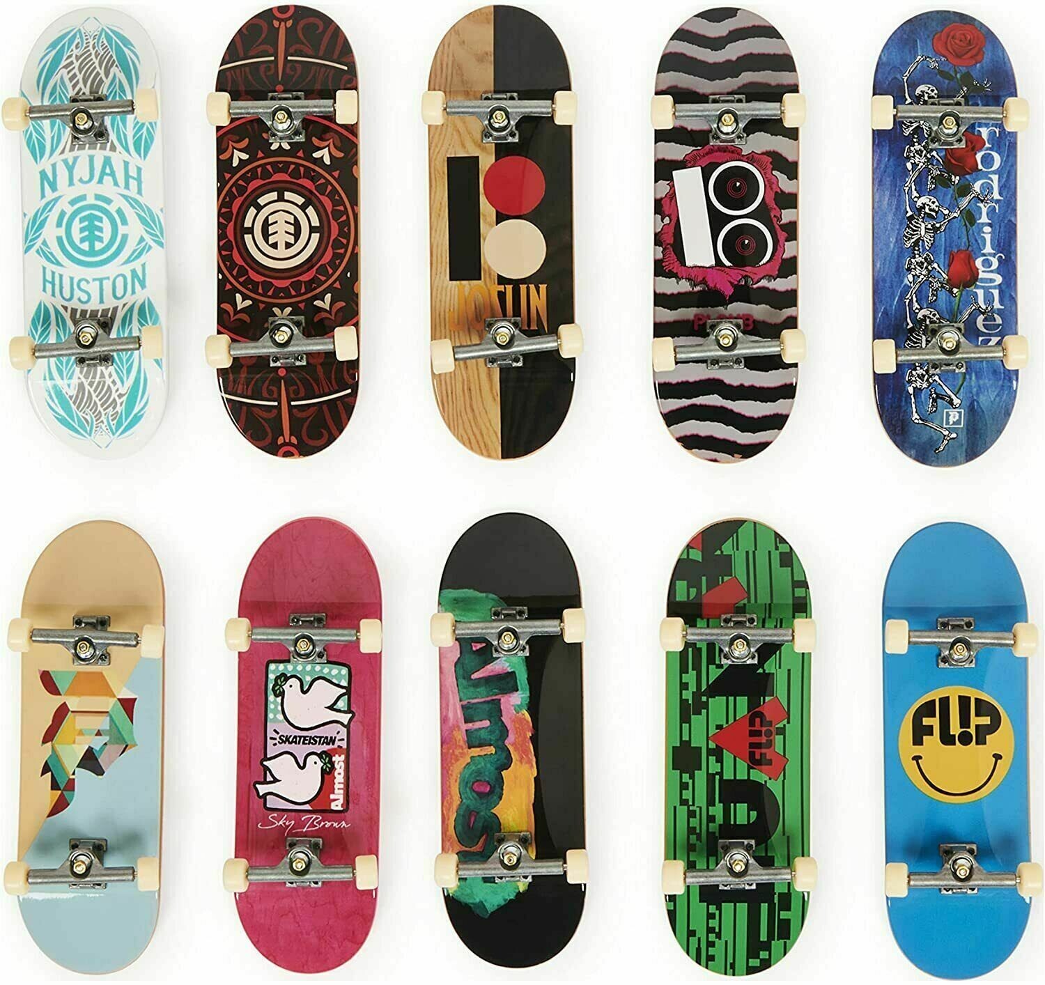 Tech Deck DLX Pro Pack 10 pack Flip Almost PlanB Element Pristine Set ...