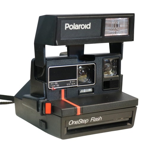 Vintage Polaroid One-Step Flash 600 Instant Red Stripe Film Camera ...