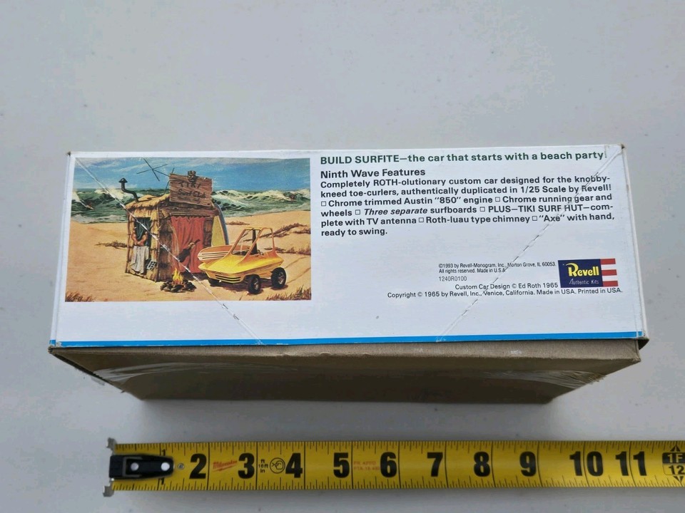 Vtg 1993 Revell H-1240 Surfite w/ Tiki Hut Ed Big Daddy Roth MODEL KIT ...