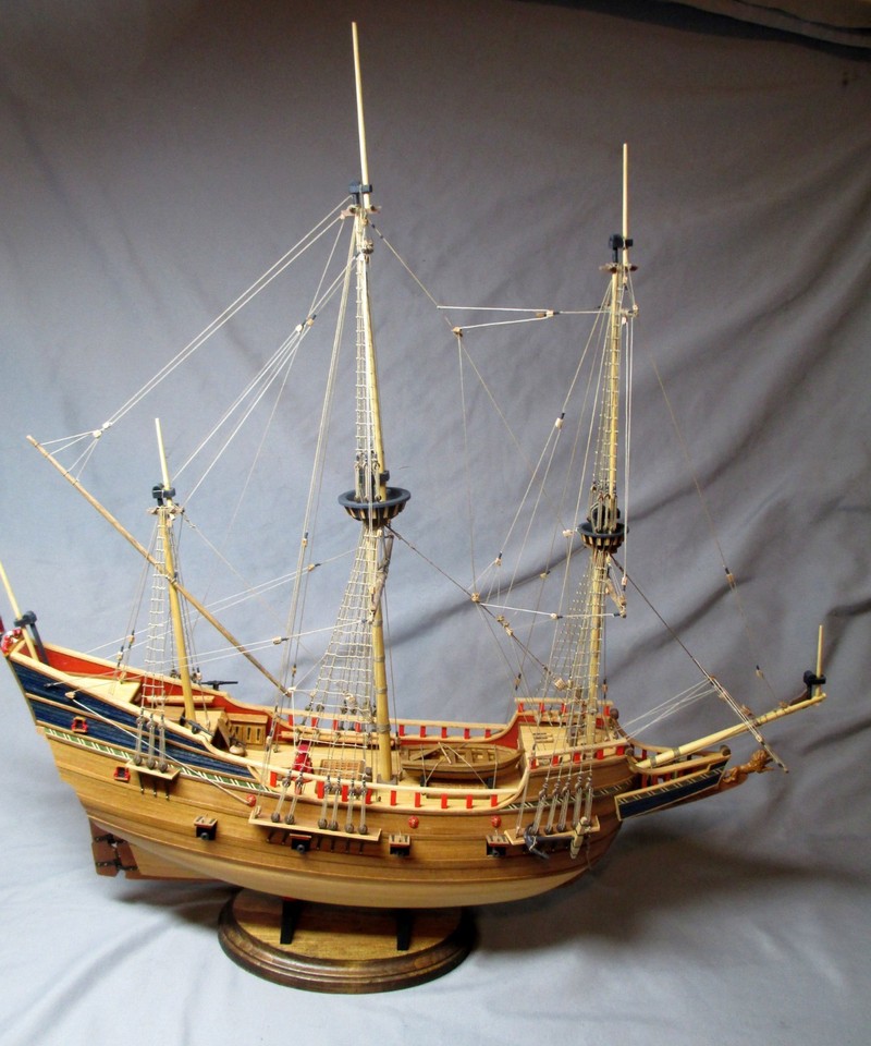 Built & Assembled Corel SM18 Model Ship Half Moon Galleon Dutch 1:50 | eBay
