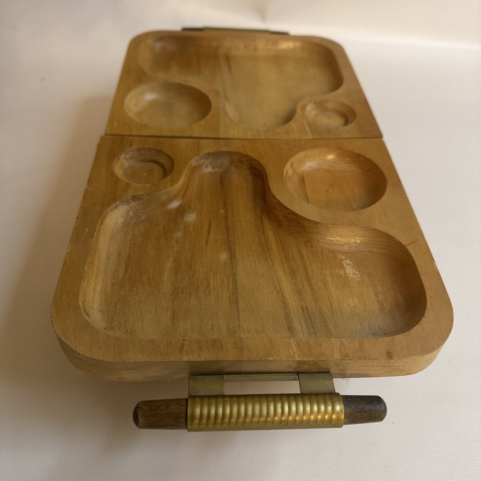 Vintage MCM 50's Karoff Fold-Away-Buffet Charcuterie Tray w/ Condiment ...