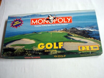Monopoly Golf New Edition 1998 USAopoly Wooden Hotels and Houses | eBay