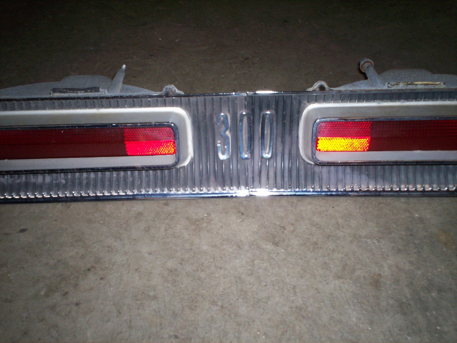 1969 Chrsyler 300 OEM Complete Tail Light Assembly Bezels Lens Housings ...