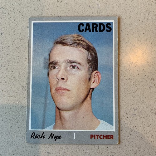 1970 Topps Rich Nye # 139 St. Louis Cardinals Baseball Card | eBay