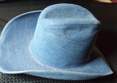 Vintage Larry Mahan Collection Denim Cowboy Hat by Resistol Size 7 1/8 ...