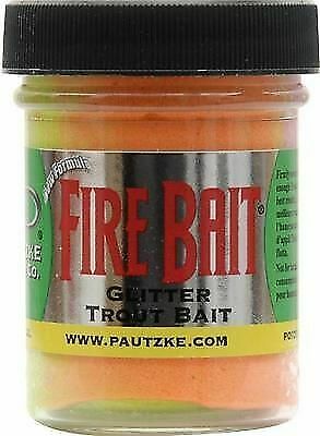 2x Pautzke Fire Bait Dough Glitter Trout Fishing Bait 1.5oz Garlic ...