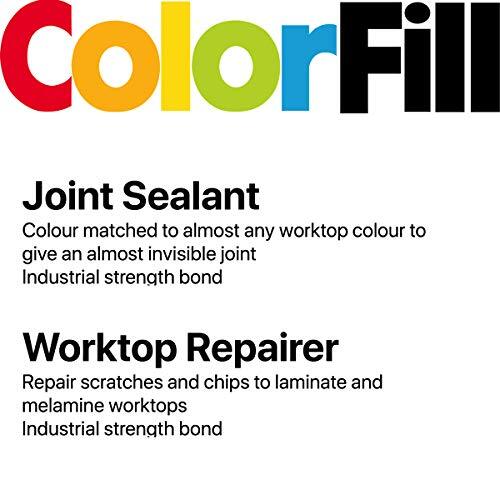 ColorFill Worktop Joint Sealant/Repairer and Solvent - Diamond Black ...