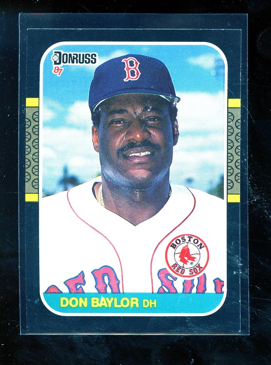 1987 DONRUSS BLANK BACK PROOF DON BAYLOR REDSOX NM A04588 | eBay