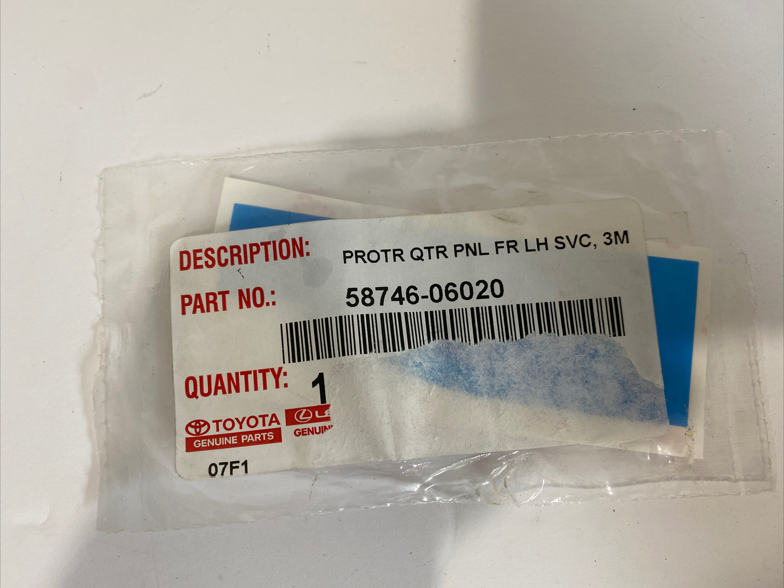 Genuine Toyota Protector 58746-06020 #0550 | eBay