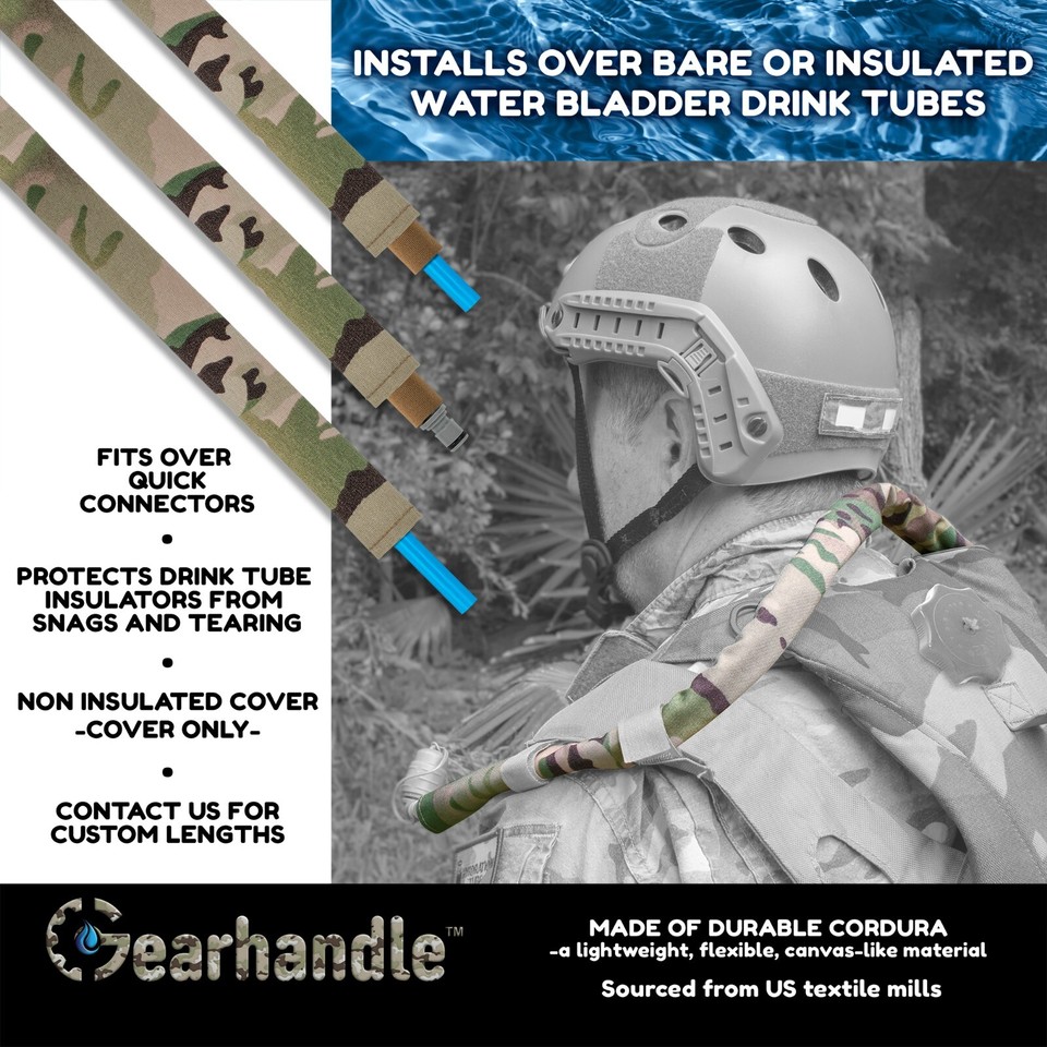 Multicam Hydration Tube Cover - Water Bladder Reservoir Tube Sleeve | eBay