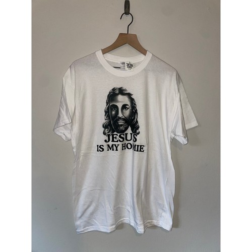 Y2K Jesus Is My Homie White Christ Graphic God Religon Shirt 2000s ...