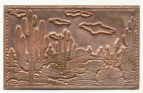 AZ / NM * Saguaro Cactus Copper Post Card ca. 1980 * Kopper Kard Co. | eBay
