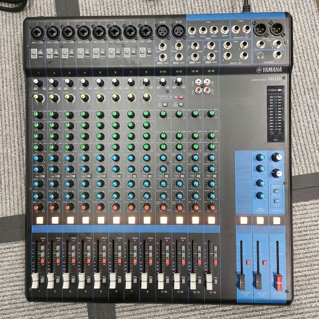 YAMAHA MG16 MG Series 16 Channel Mixing Console Compact Mixer 4Stereo ...