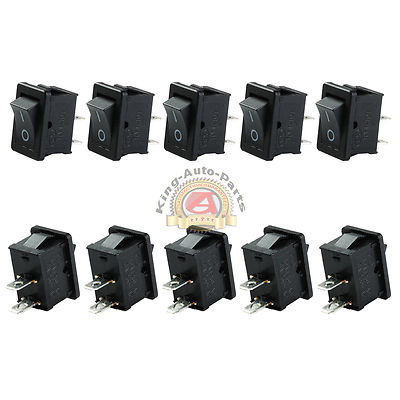 250V 6A /125V 10Amp Mini Rocker Switch ON-OFF 2-Pin Plastic Button ...