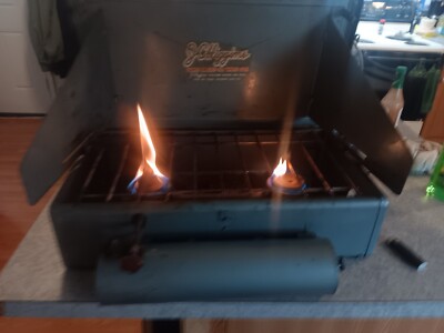 Vintage J. C. Higgins Sears Gas 2 Burner Camp Stove USA 710 740 40 It ...