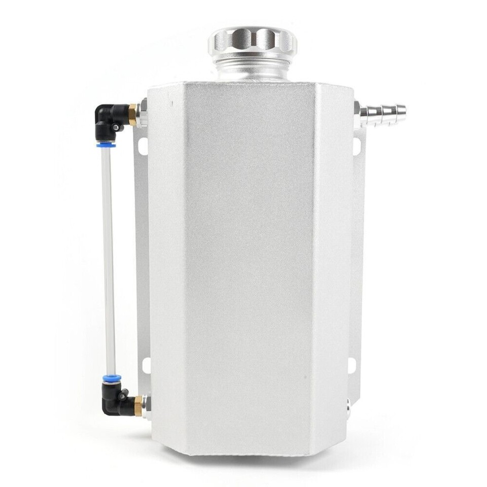 Universal 2L Aluminum Radiator Coolant Overflow Expansion Water Bottle ...