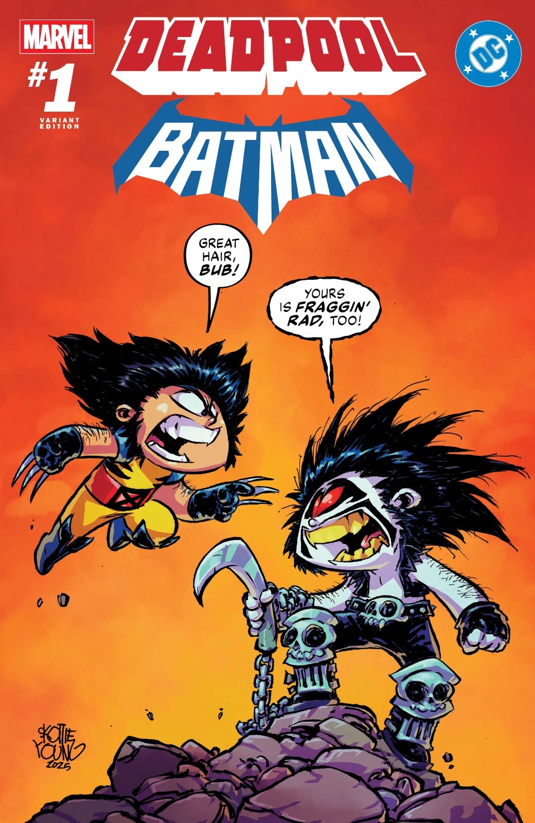 MARVEL DC BATMAN DEADPOOL #1 SKOTTIE YOUNG EXCLUSIVE VARIANT NM ...