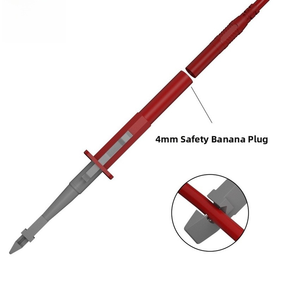 Insulated Non Piercing Wire Test Hook with 4mm Banana Connector for ...